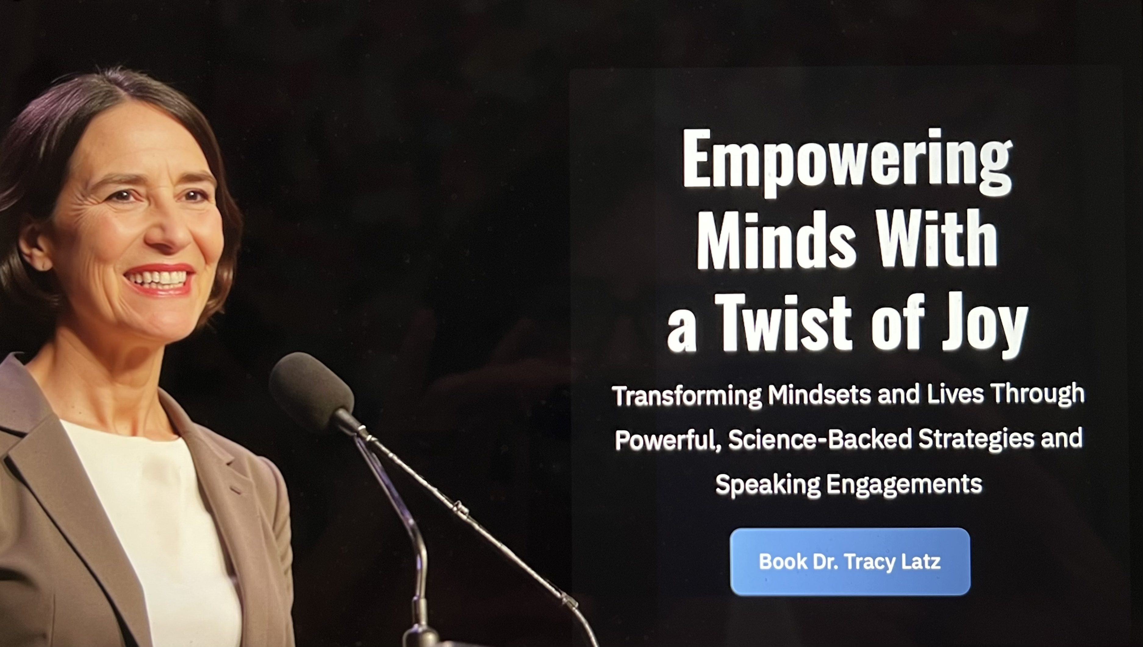 Mental Wellness Transformational Speaker - Tracy Latz